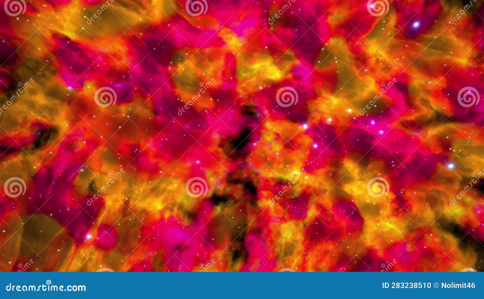 Colorful nebula in space stock footage. Video of heaven - 283238510