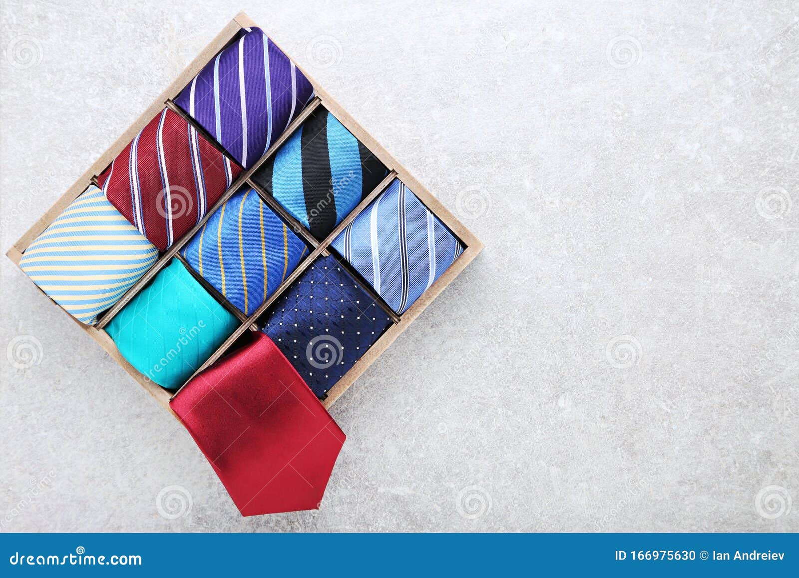 Colorful neckties stock photo. Image of necktie, black - 166975630