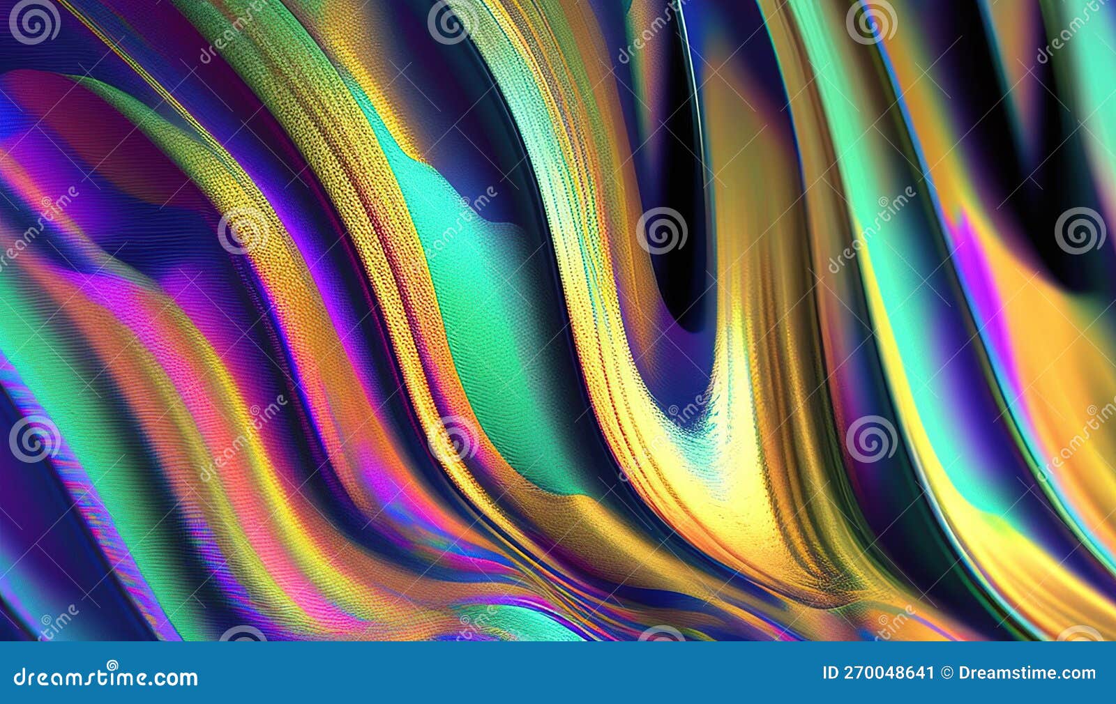 Colorful Neon Abstract 3d Wavy Texture Pattern Background AI Generative ...