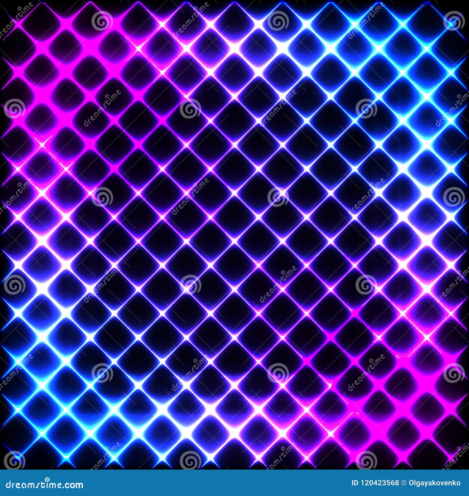 Colorful Neon Diagonal Background, Abstract Illustration. Stock Vector ...