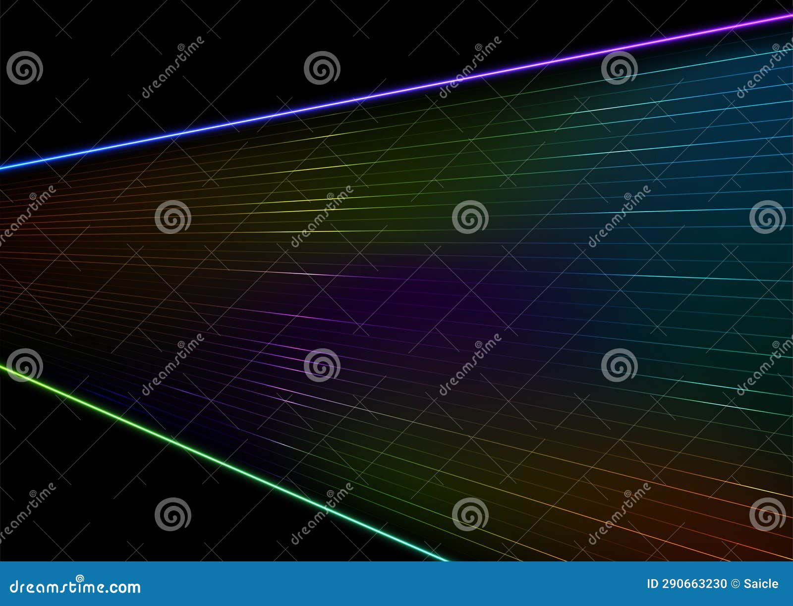 Colorful Neon Laser Lines Abstract Geometric Tech Background Stock ...
