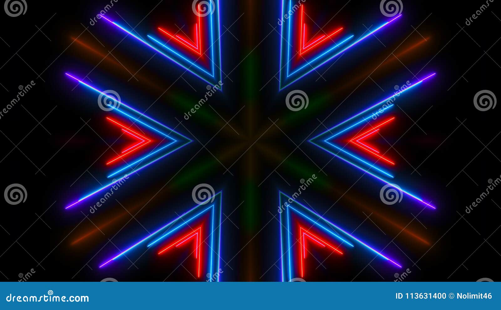 Colorful Neon Light. Abstract Digital Backdrop Stock Photo - Image of ...