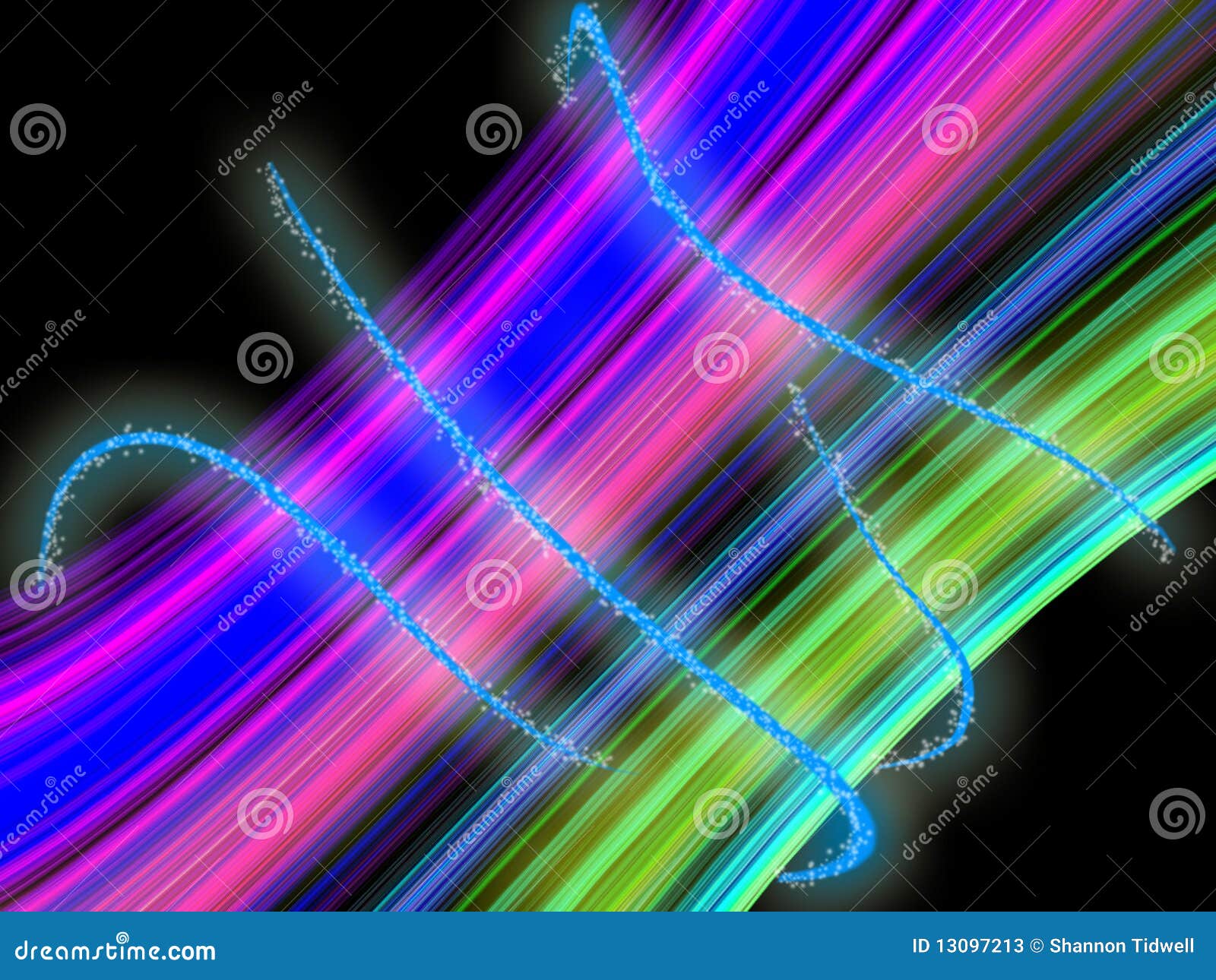 Colorful Neon Lines Sparkling And Glowing Royalty-Free Stock ...