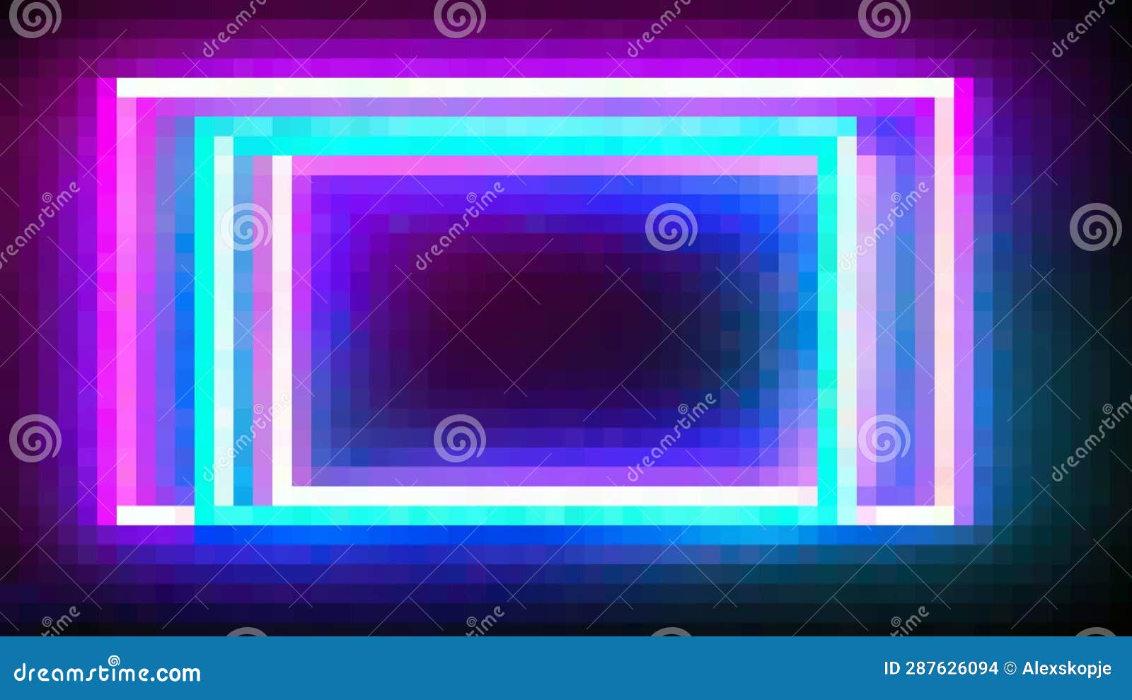 Colorful Neon Pixel Art Background Stock Footage - Video of background ...