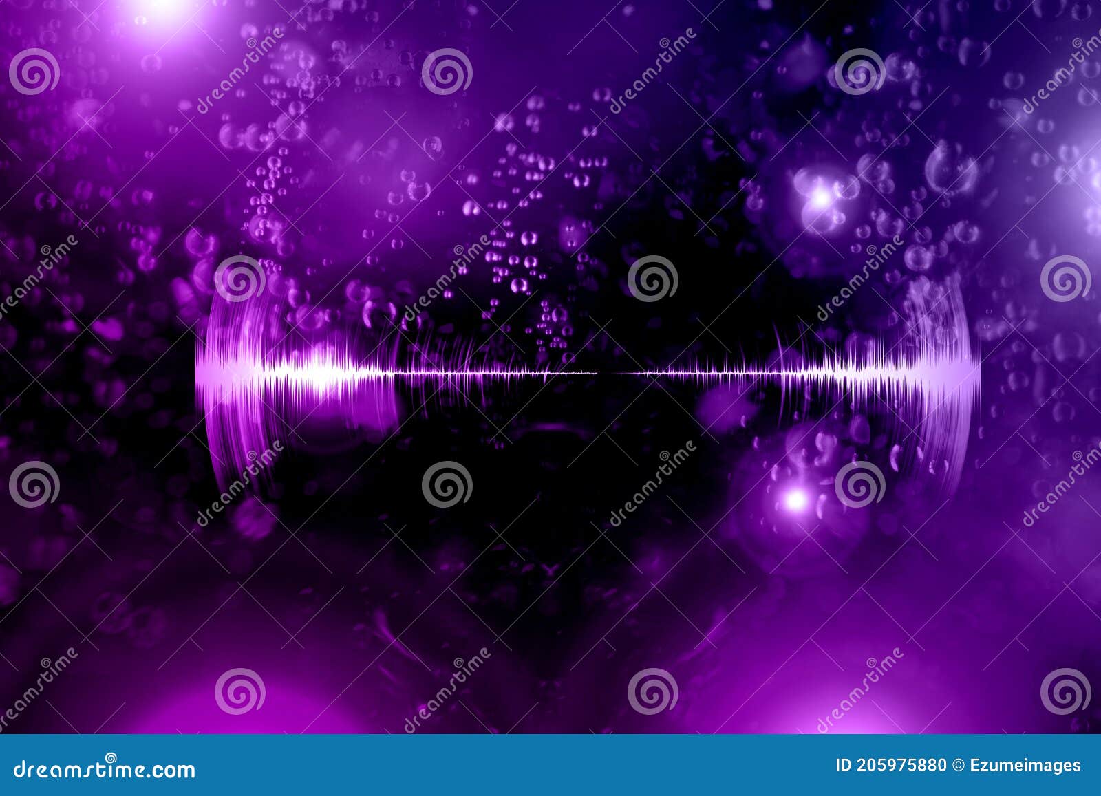 Colorful Neon Soundwave 3D Illustration Stock Illustration ...