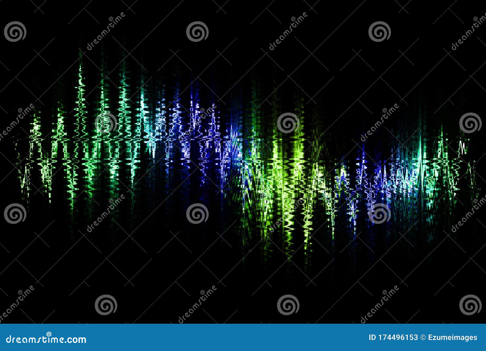 Colorful Neon Soundwave stock illustration. Illustration of line ...