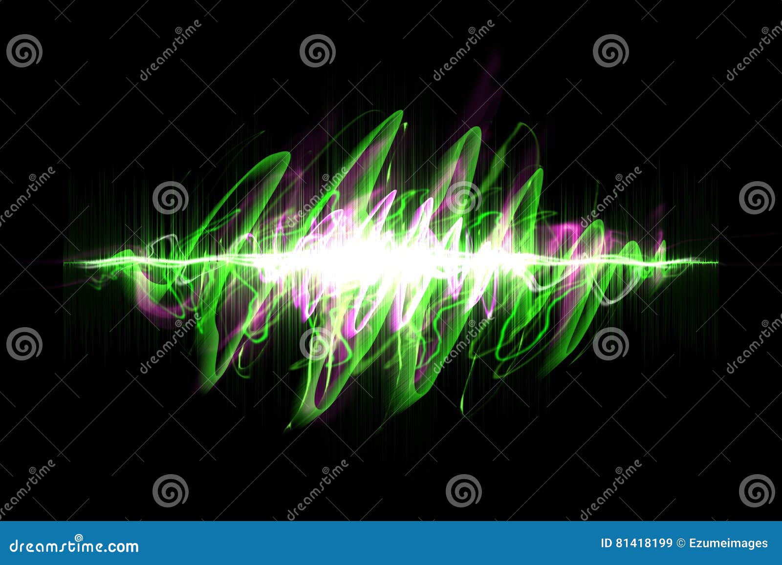 Colorful Neon Soundwave stock illustration. Illustration of soundwave ...