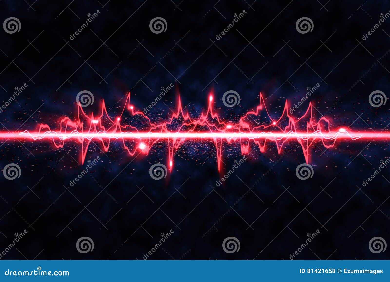 Colorful Neon Soundwave stock illustration. Illustration of signal ...