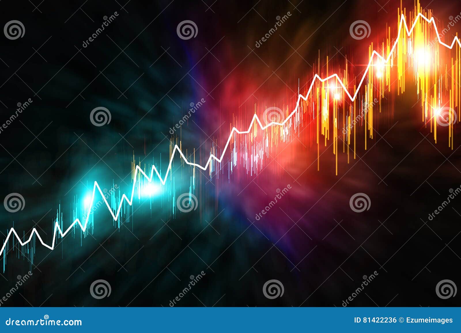 Colorful Neon Soundwave stock illustration. Illustration of waveform ...