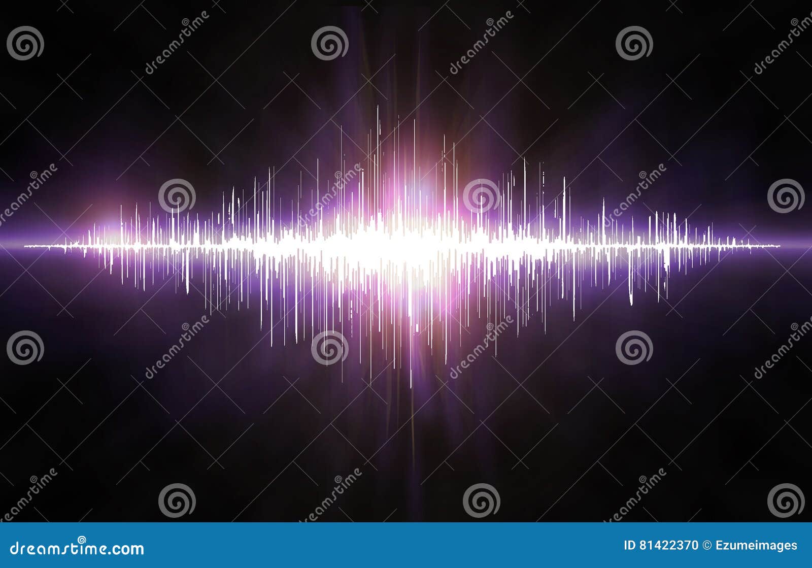 Colorful Neon Soundwave stock illustration. Illustration of technology ...