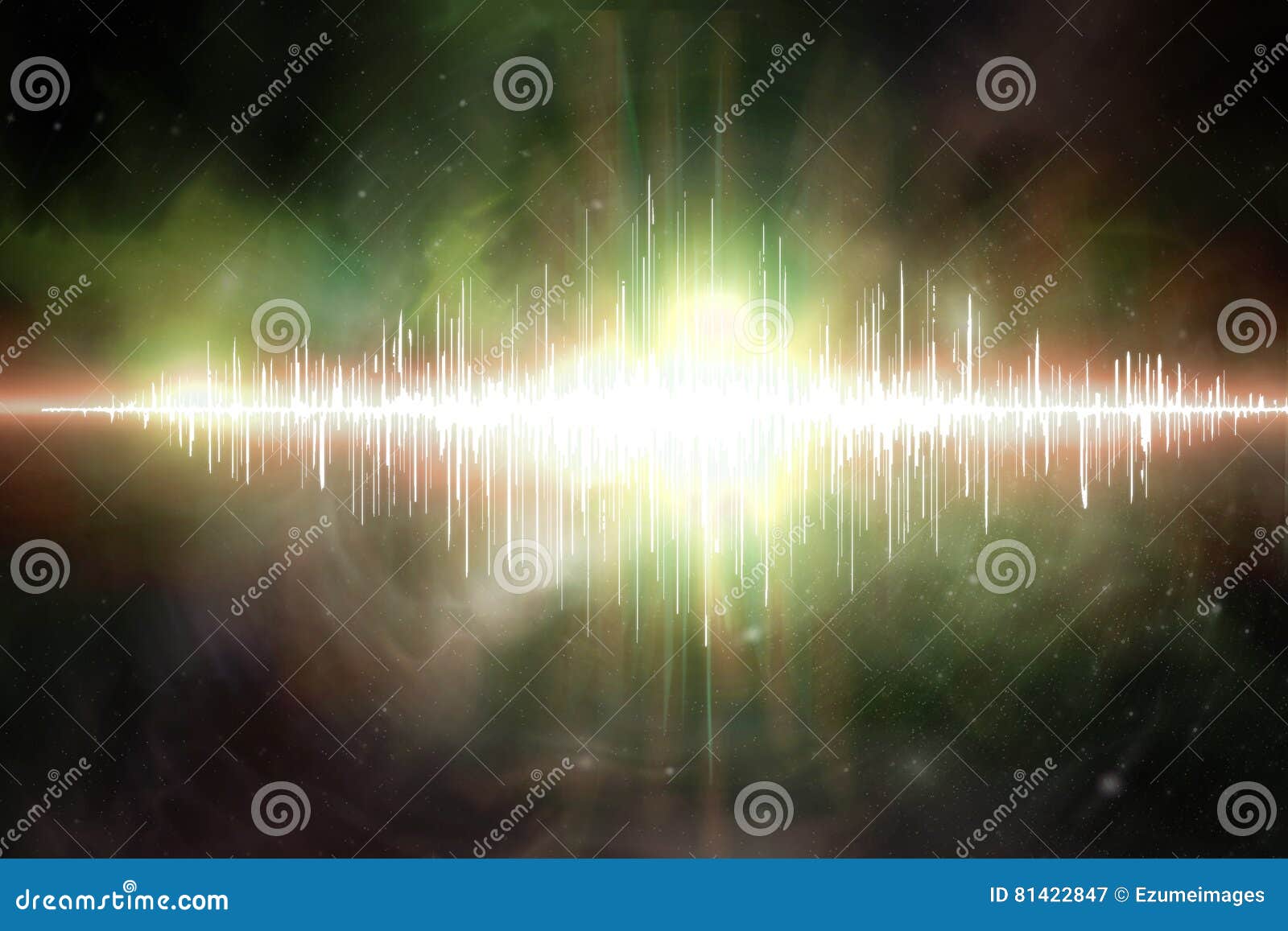 Colorful Neon Soundwave stock illustration. Illustration of music ...