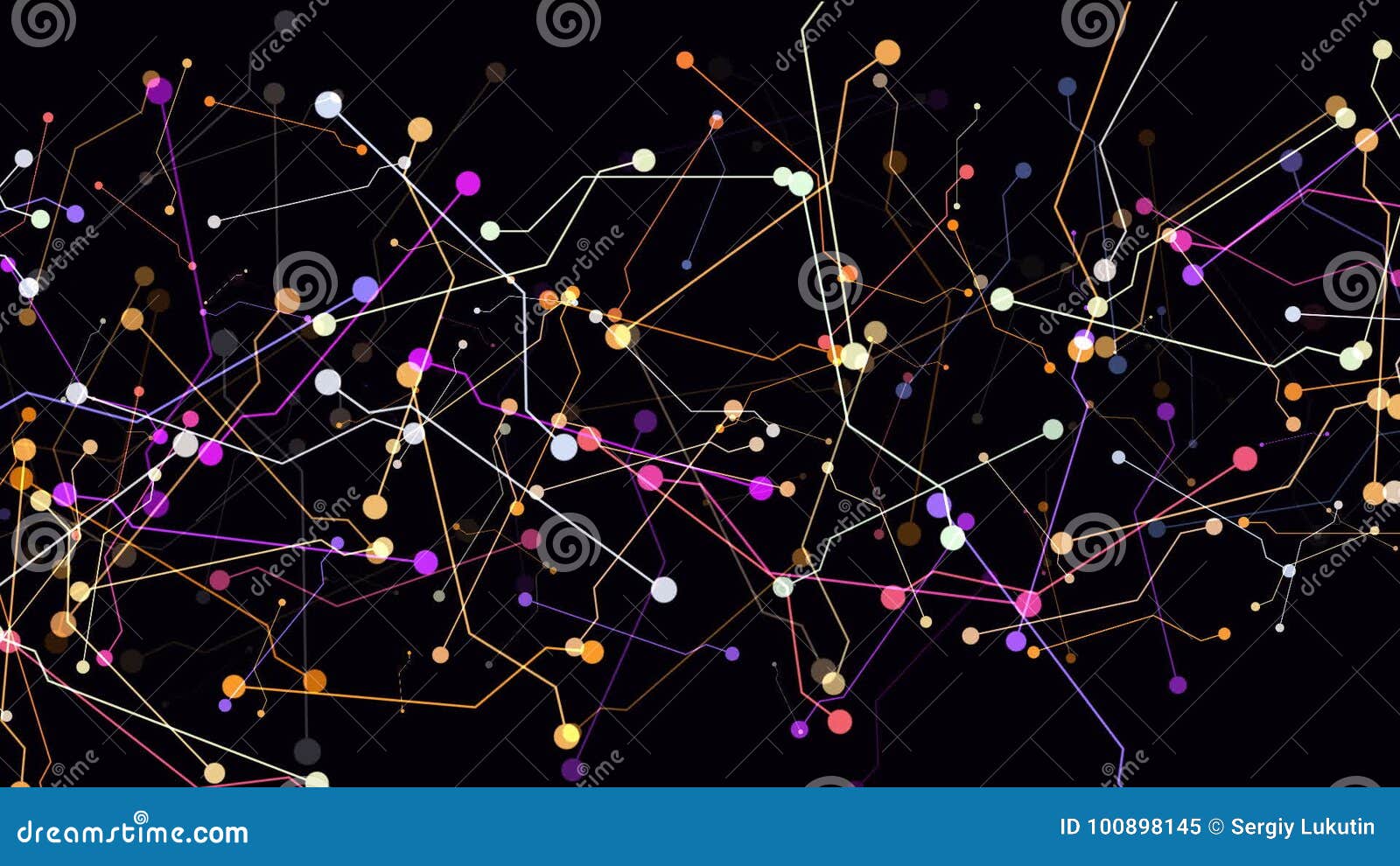 Colorful Network Background Stock Video - Video of blinking, lush ...