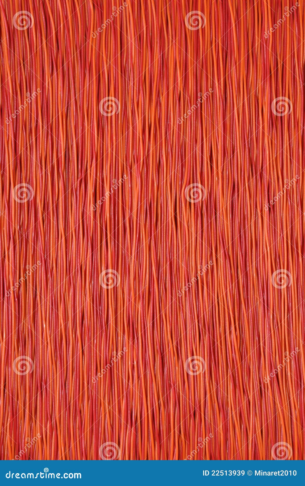 Colorful Network Cable Red Orange Stock Image - Image of electricity ...