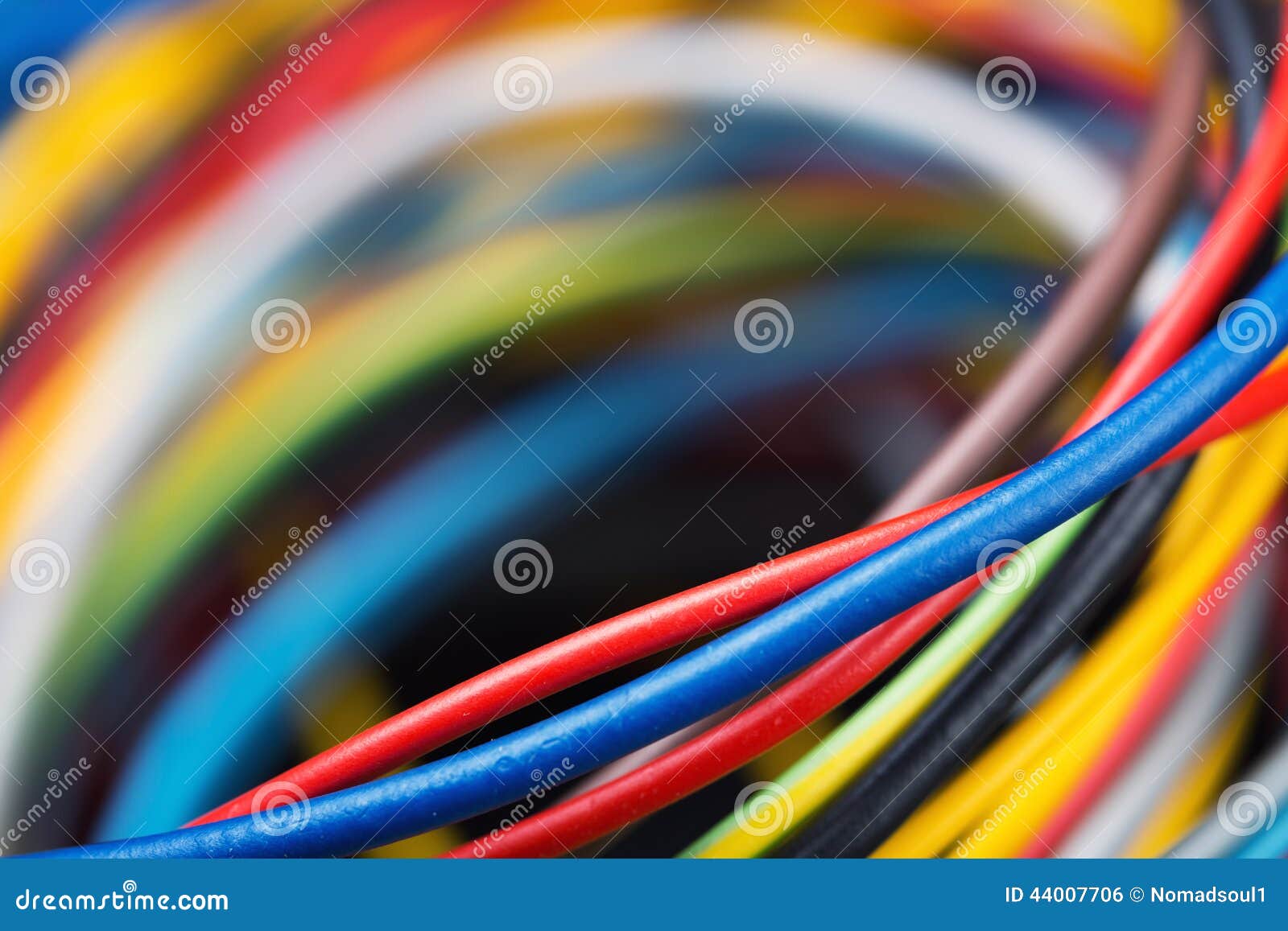 Colorful network cables stock photo. Image of connect - 44007706