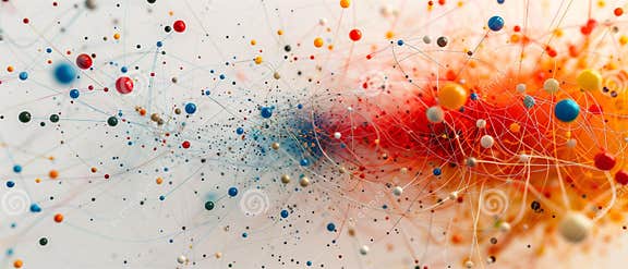 Colorful Network Interconnected Nodes, Connection Structure Complexity ...