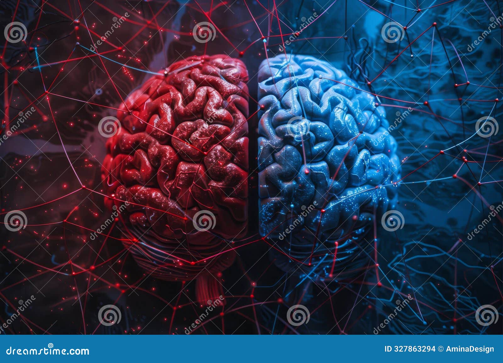 Colorful Neural Network Symbolizing Creativity and Innovation in Technology and Neuroscience ...