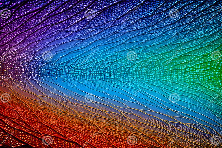 Colorful Neural Network Texture Generated by Ai Stock Illustration ...