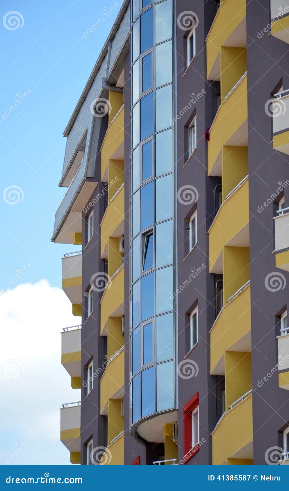 Colorful new building stock image. Image of insulation - 41385587