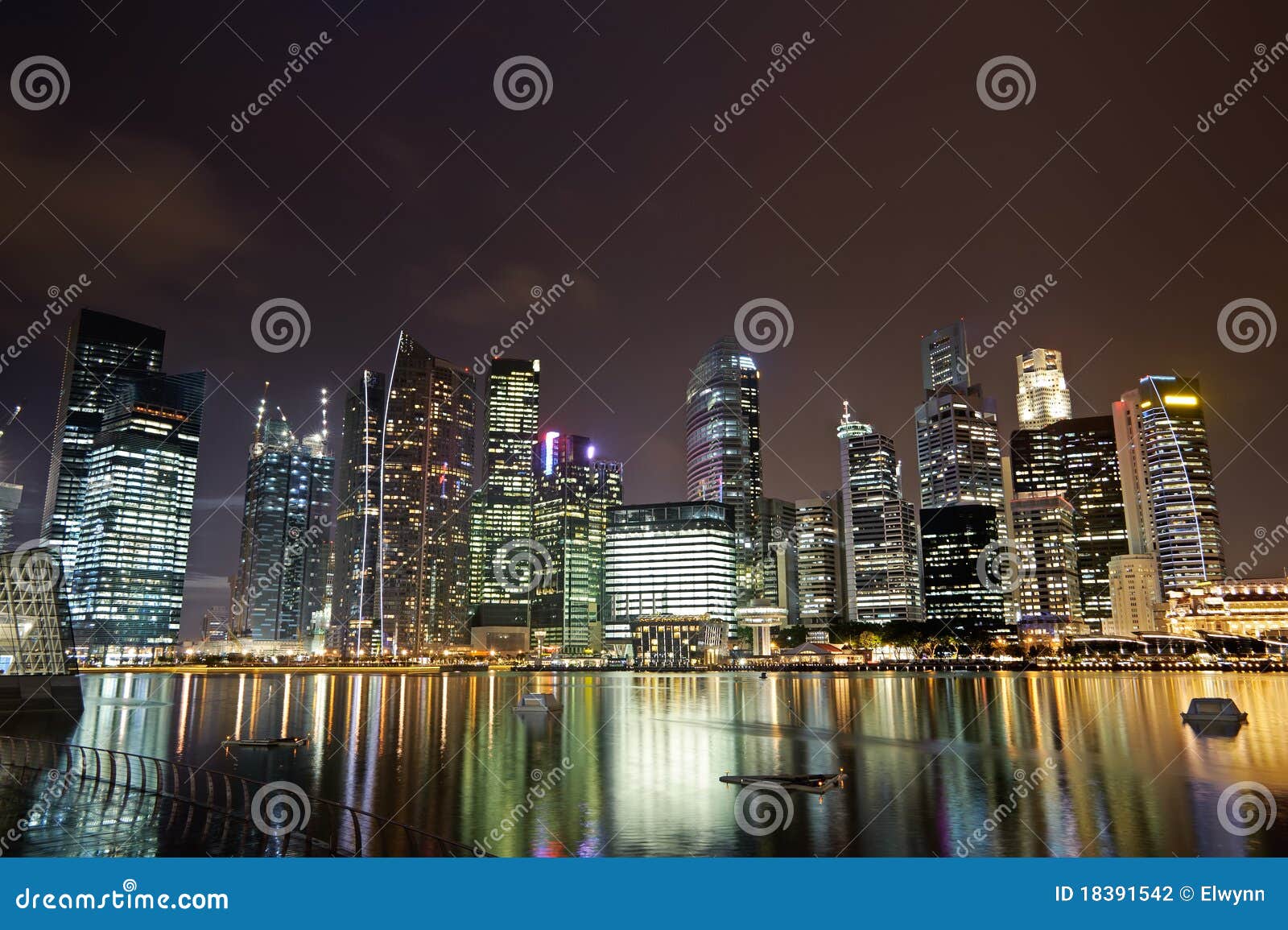 Colorful night stock photo. Image of light, downtown - 18391542