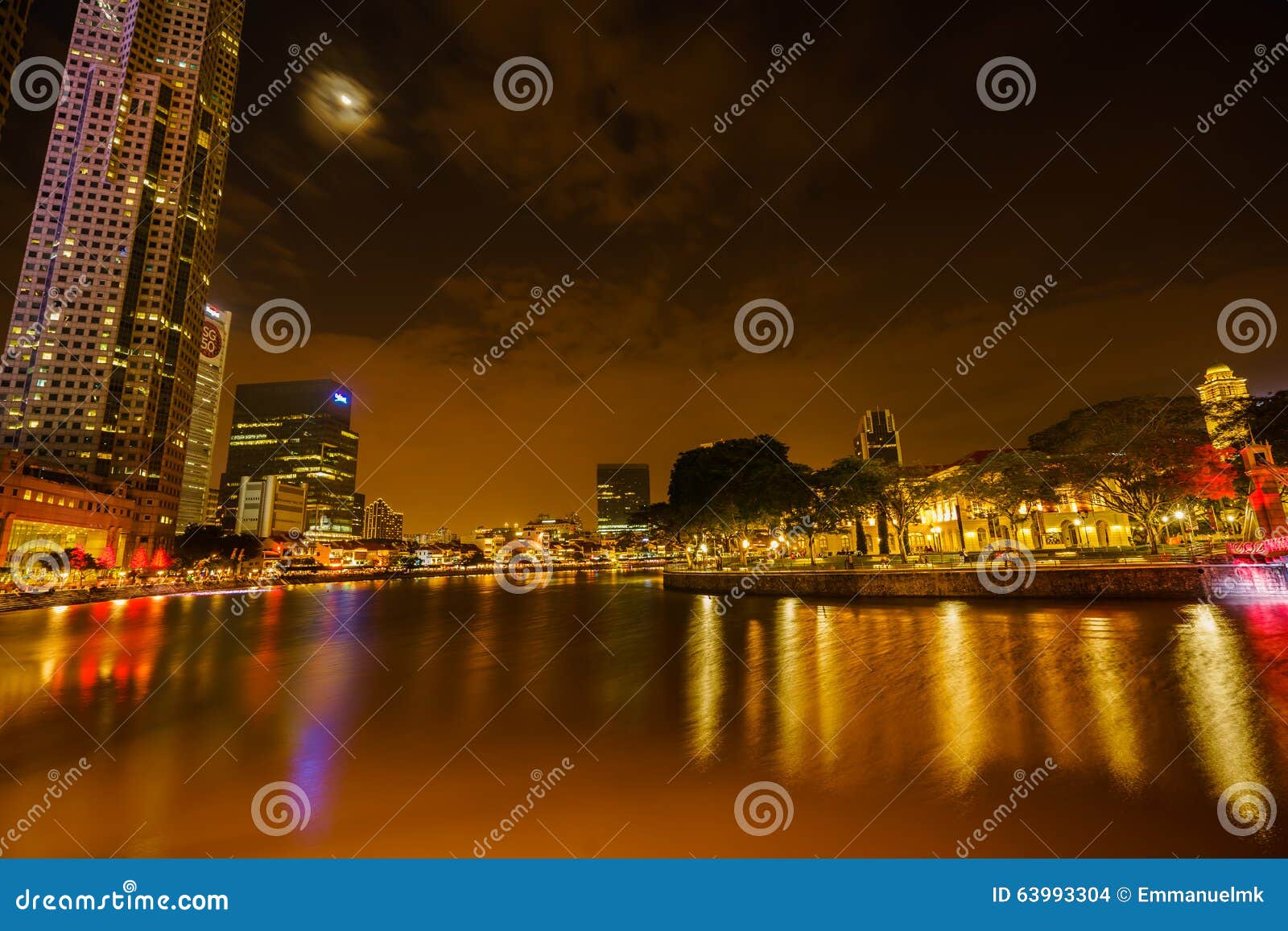 Colorful Night Scene and Light Building Editorial Stock Image - Image ...