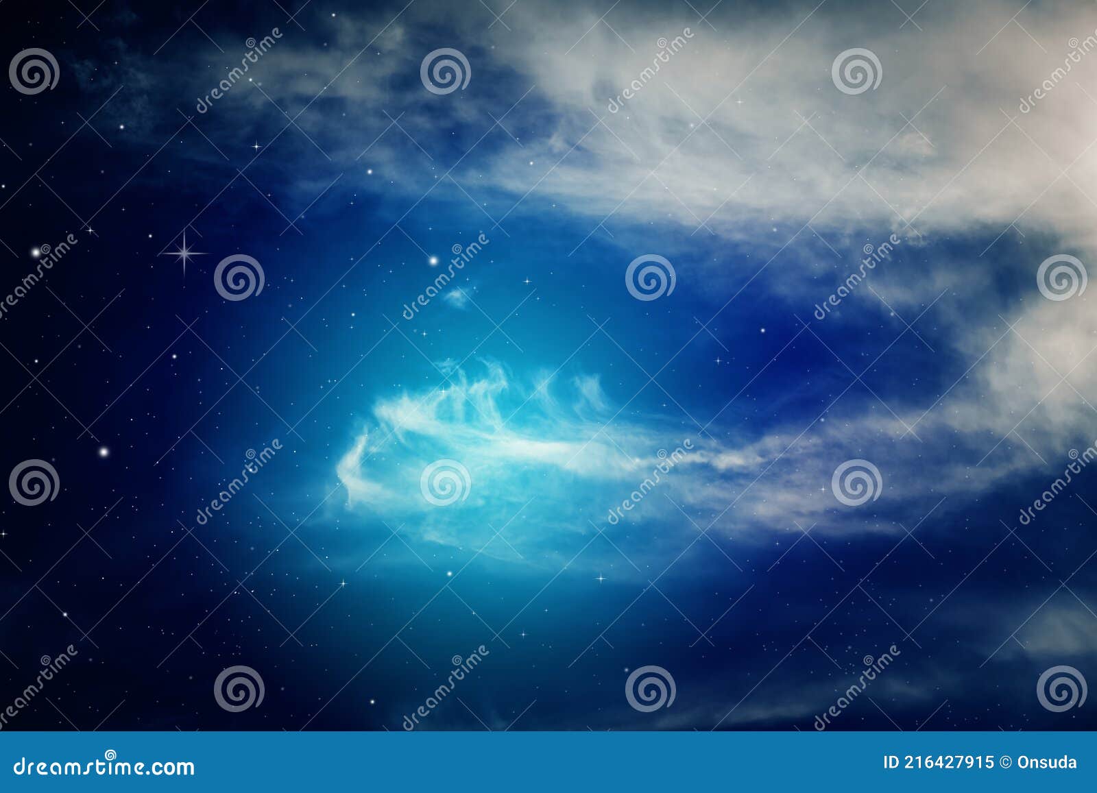 Colorful Night Sky Background Stock Image - Image of celestial, blue ...