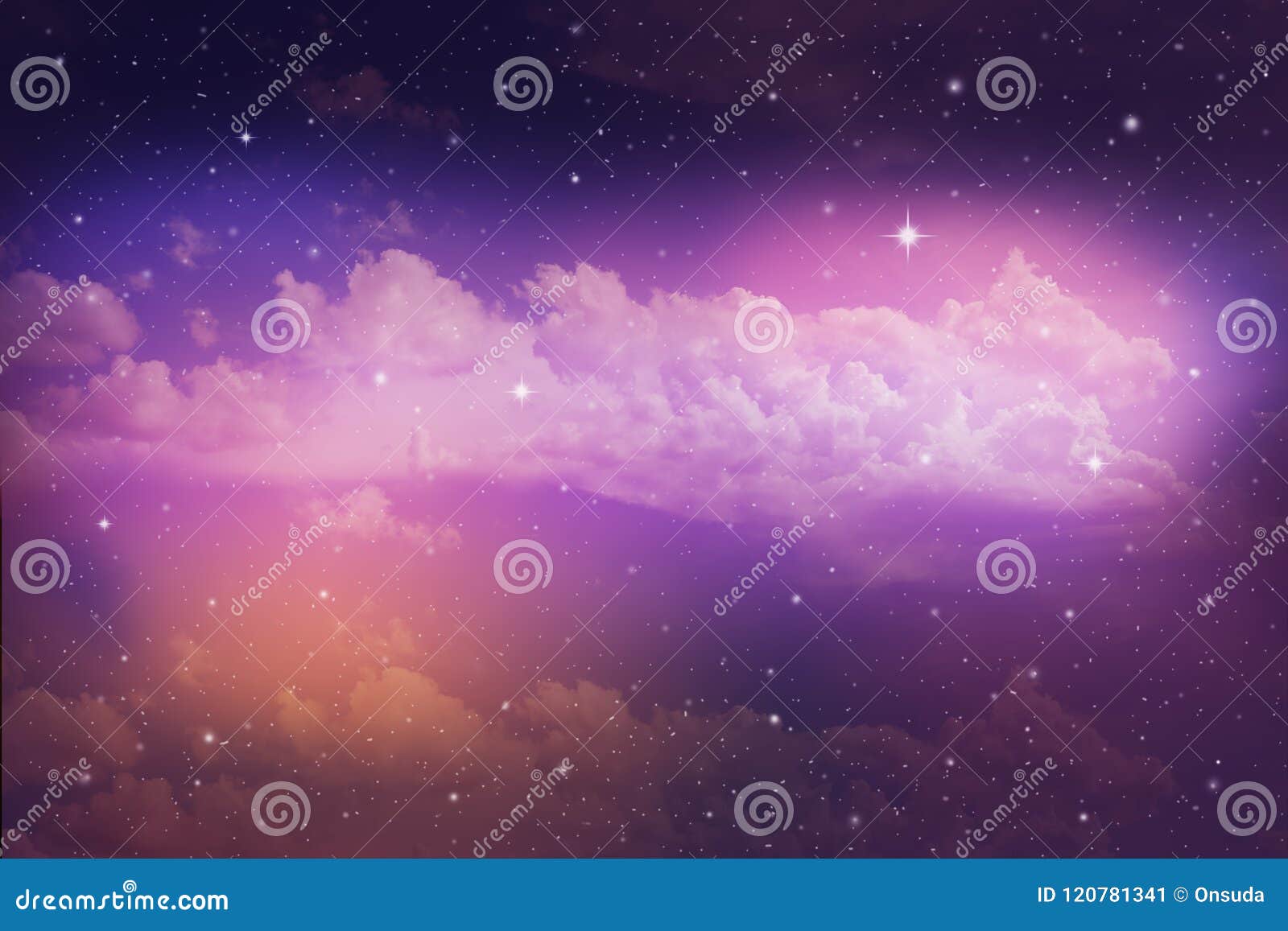 Colorful night sky stock image. Image of comet, cosmos - 120781341