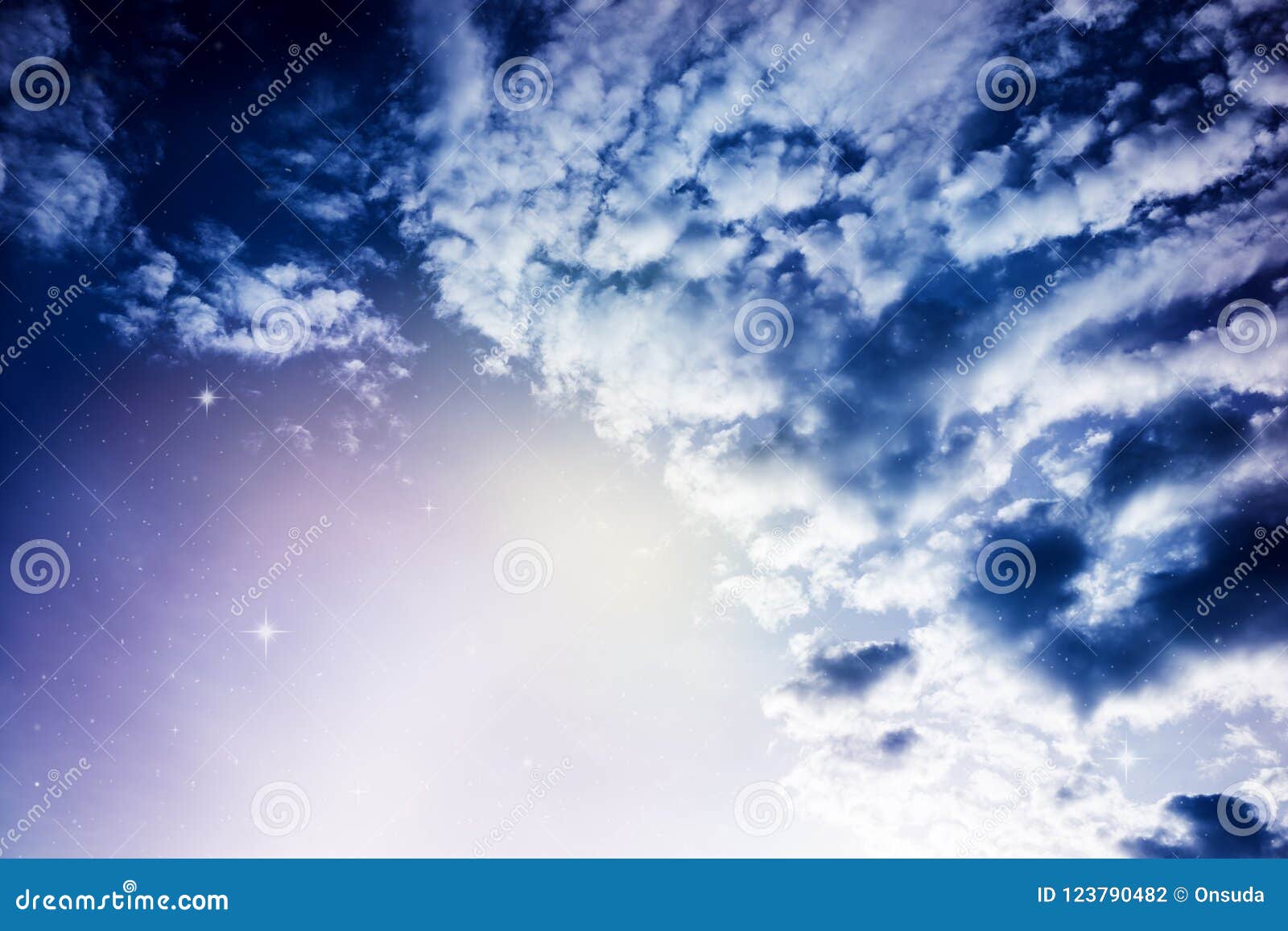 Colorful night sky stock photo. Image of nebula, heaven - 123790482