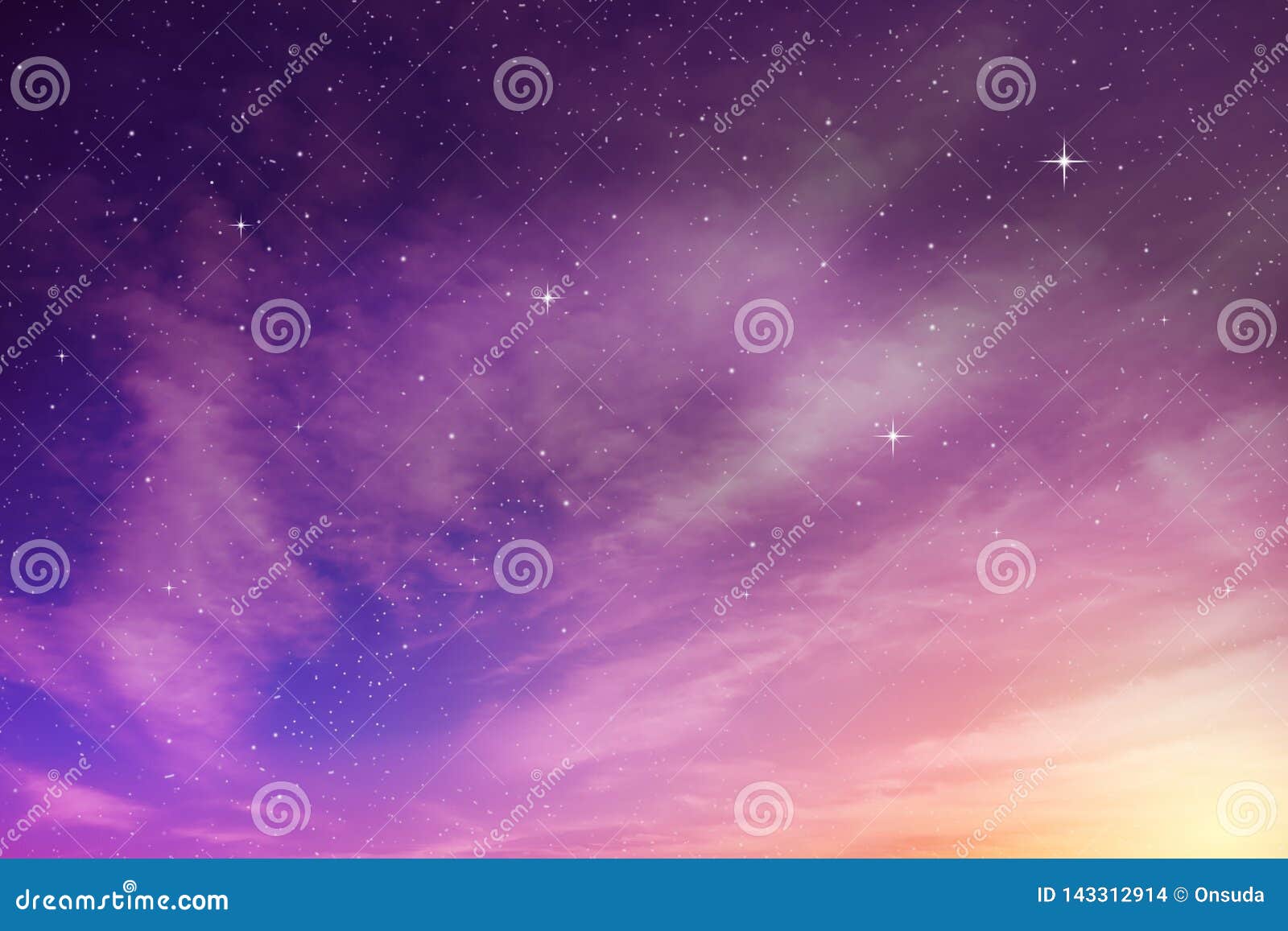 Colorful night sky stock photo. Image of planetary, imagination - 143312914