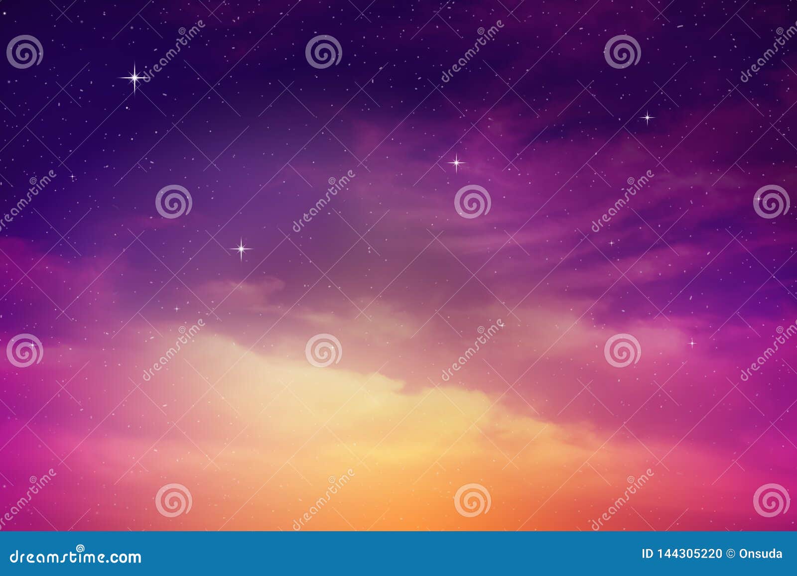Colorful night sky stock illustration. Illustration of astrology ...