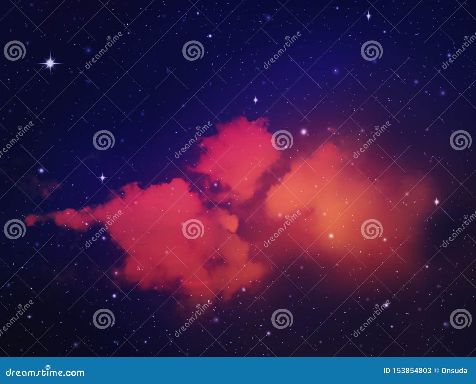 Colorful night sky stock image. Image of cloud, meteor - 153854803