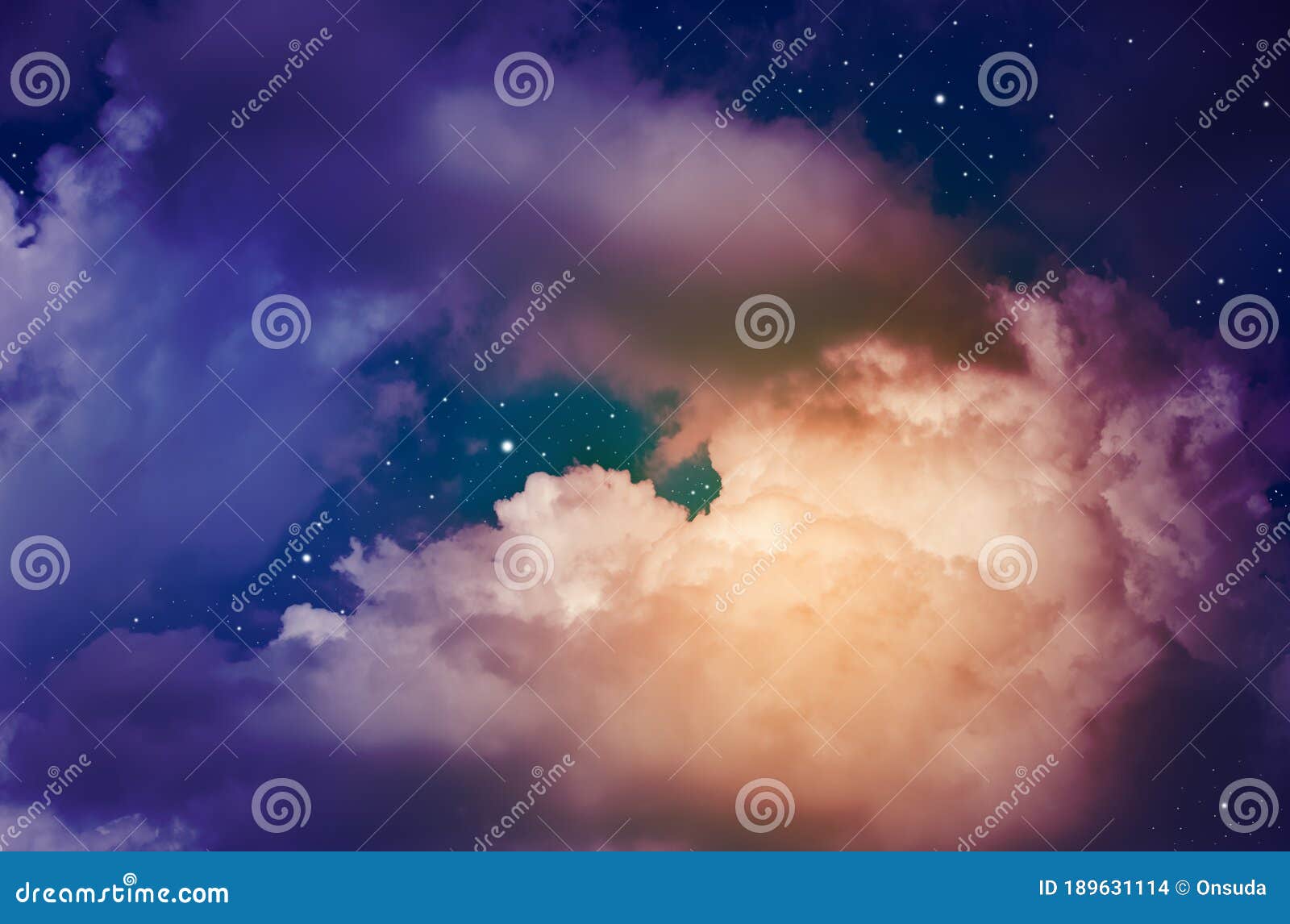 Colorful night sky stock photo. Image of purple, creative - 189631114