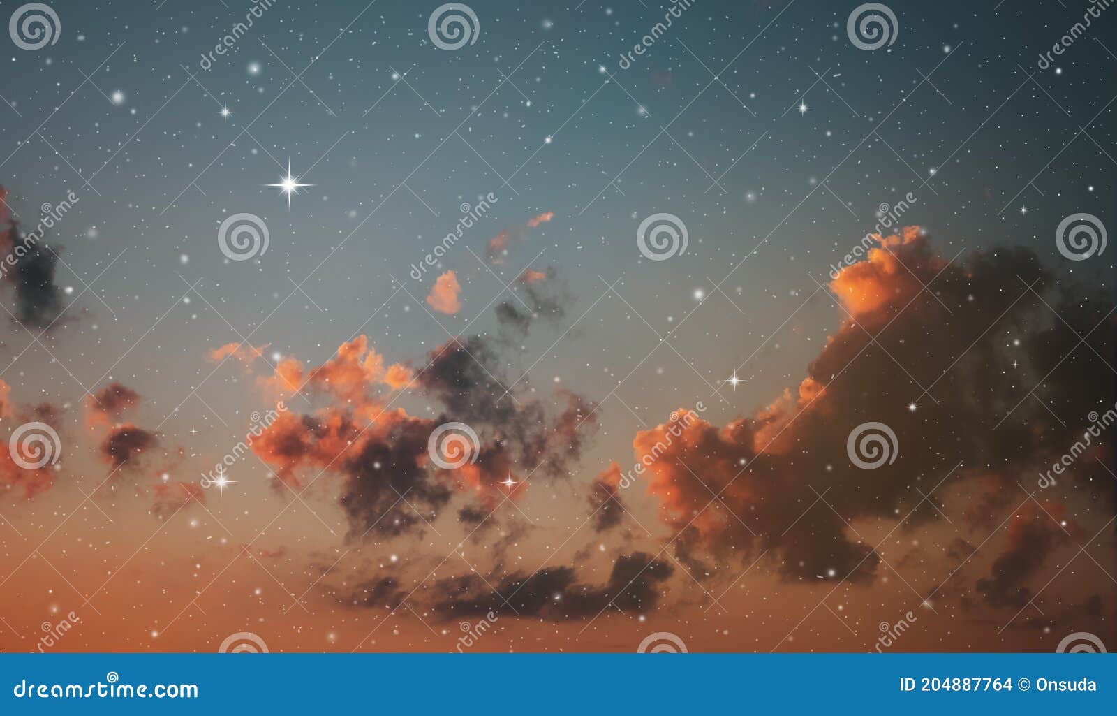 Colorful night sky stock photo. Image of imagination - 204887764