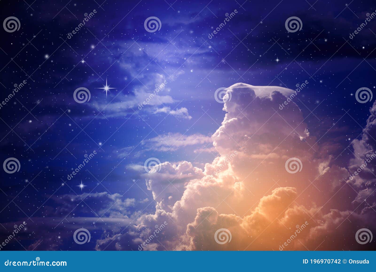 Colorful night sky stock photo. Image of cosmic, light - 196970742