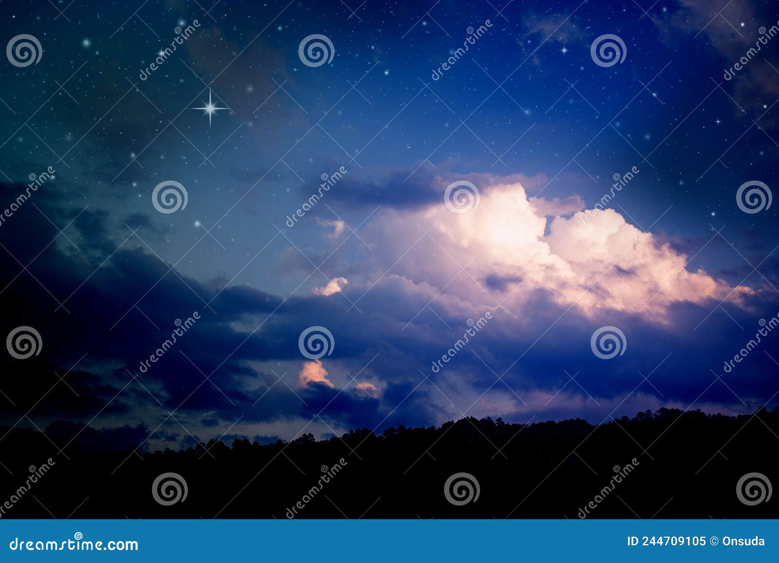 Colorful Night Sky with Stars Stock Image - Image of astro, nature ...