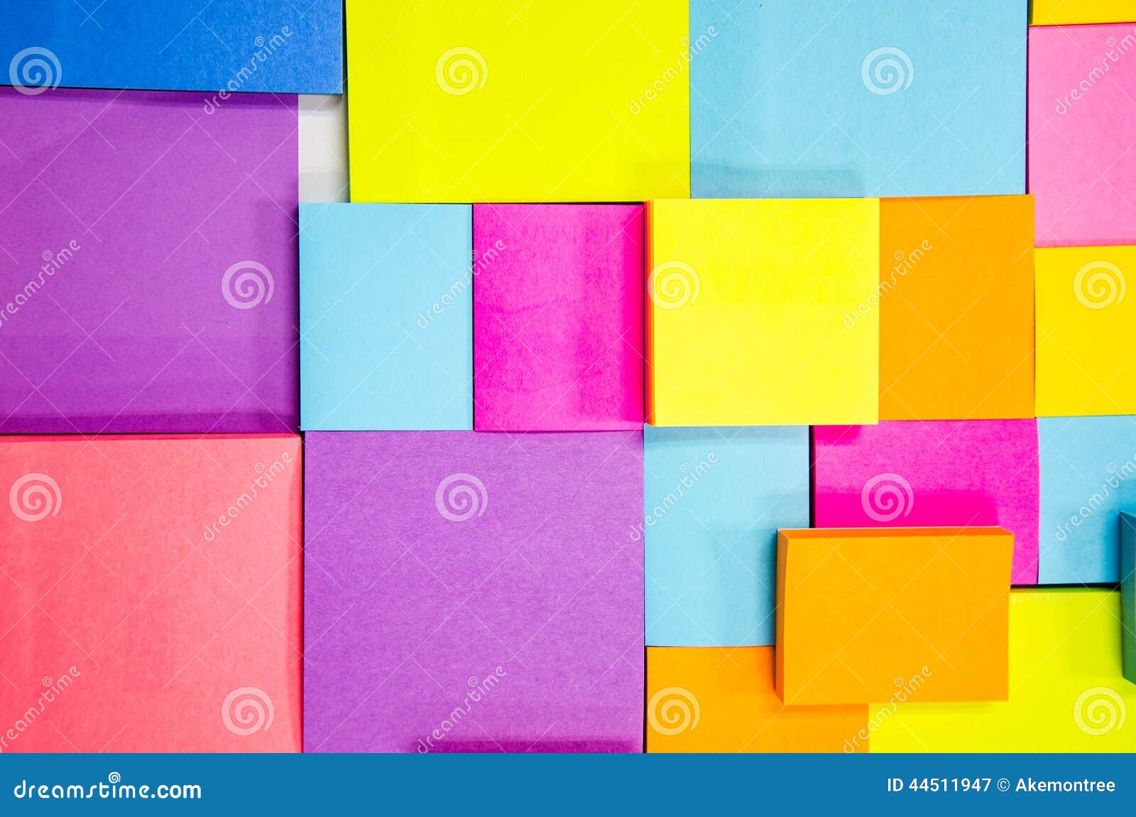 Colorful note pad stock image. Image of stationary, stick - 44511947