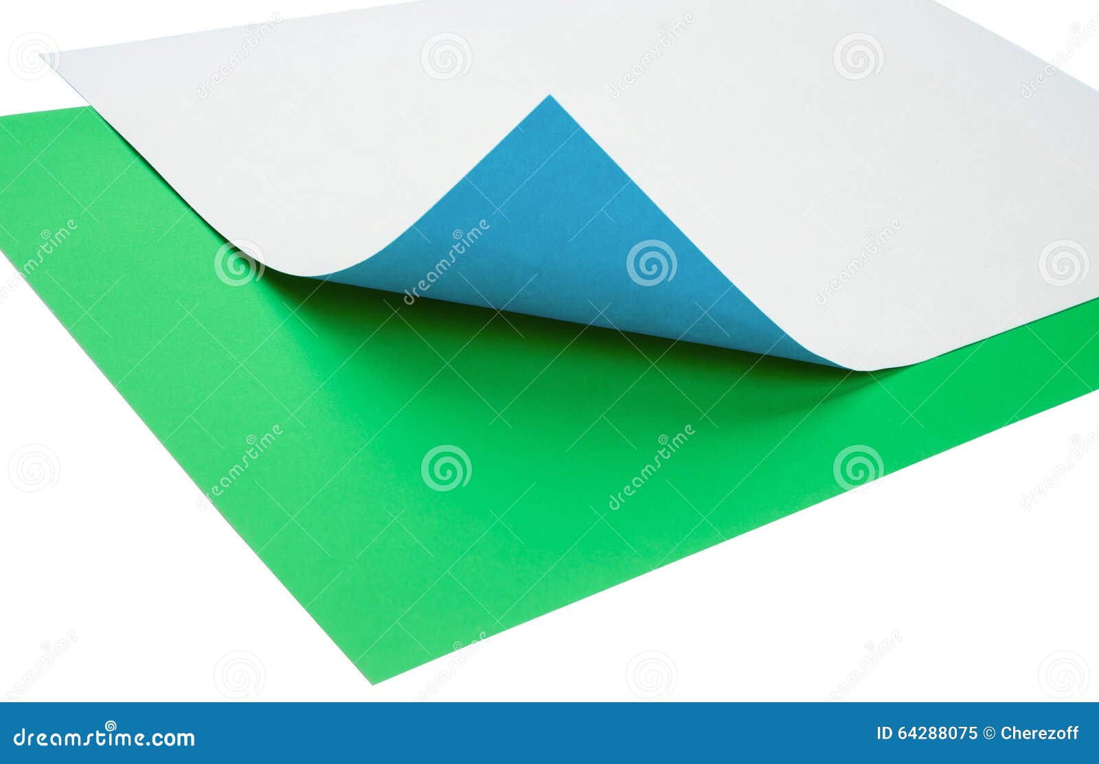 Colorful Note Paper with Curl Stock Image - Image of copybook, list ...