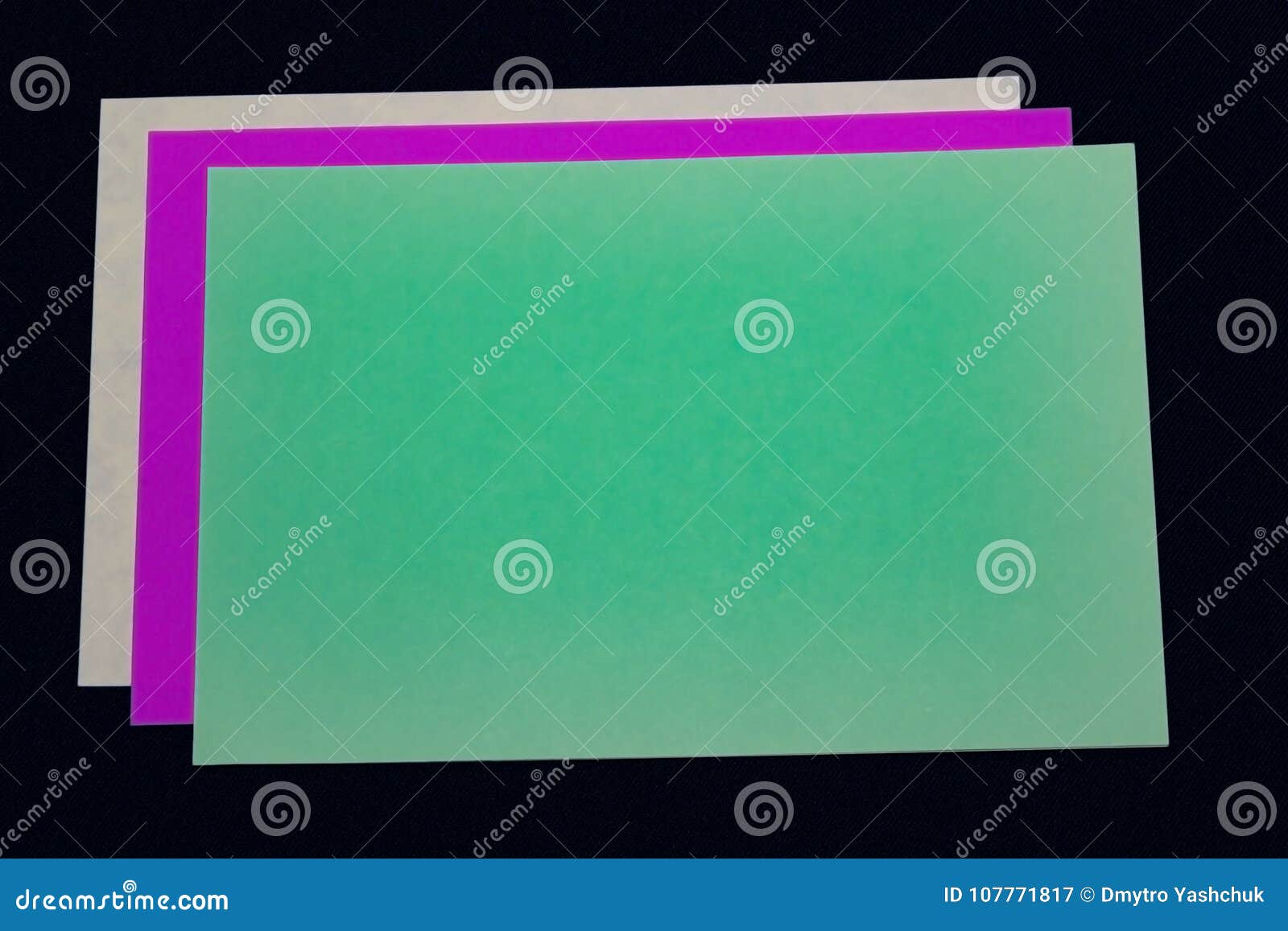 Colorful Note Paper on Dark Blue Background Stock Image - Image of post ...