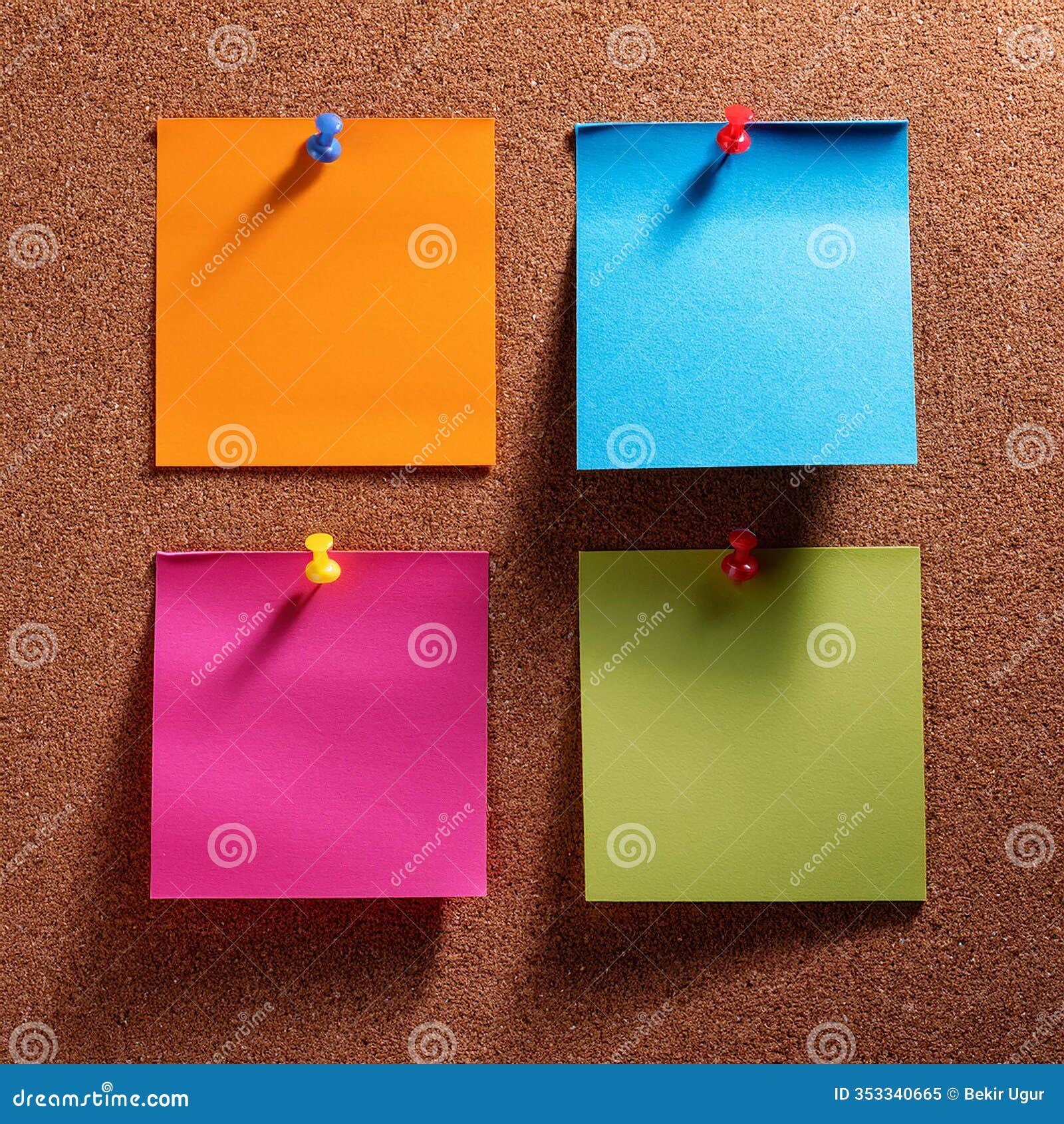 Yes No Post-It Papers Mean Answers Affirmative Or Negative Royalty-Free ...