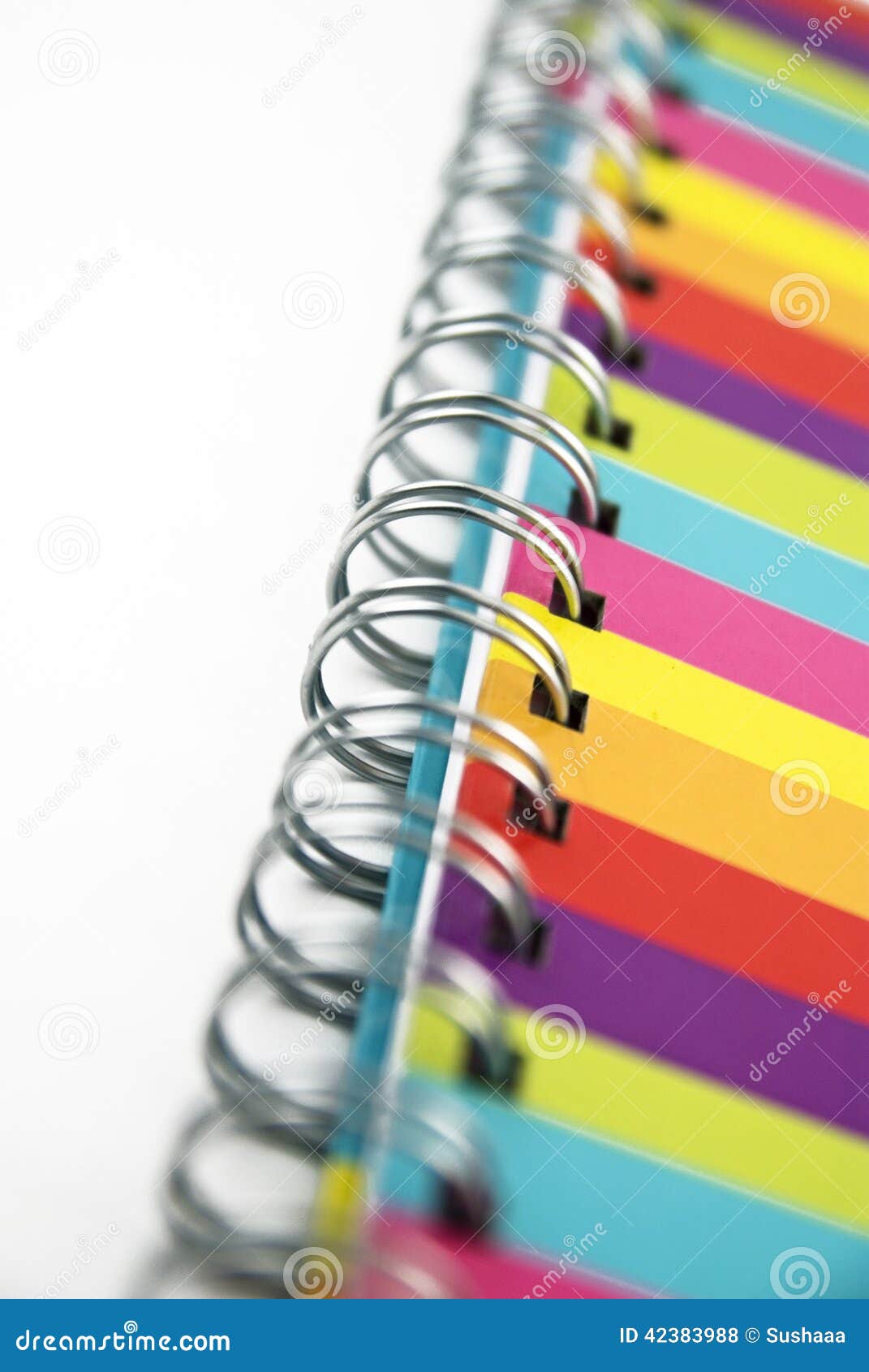 Colorful notebook close up stock photo. Image of education - 42383988