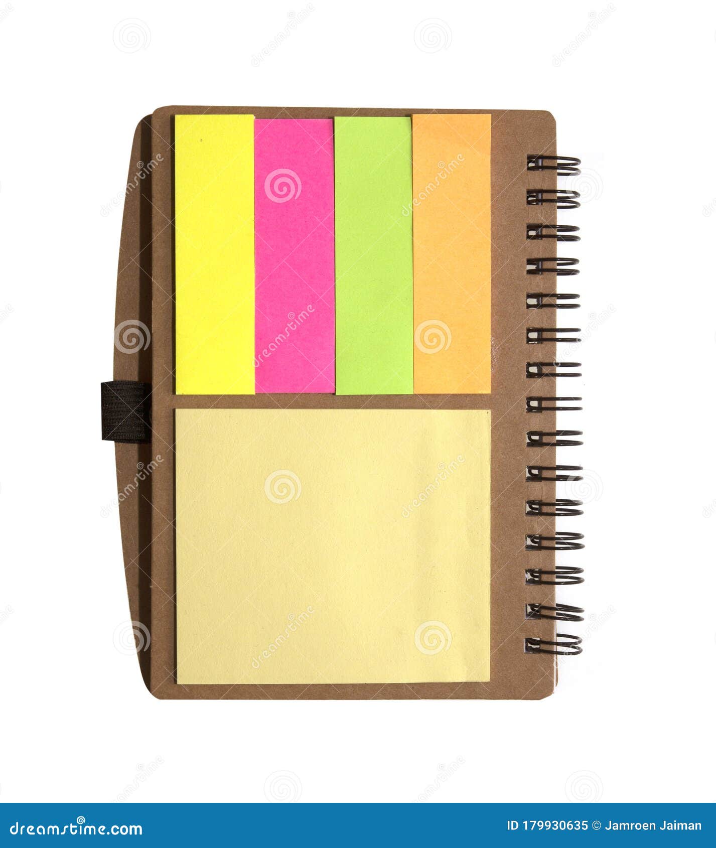 Colorful Notebook Isolated at White Background Stock Image - Image of ...