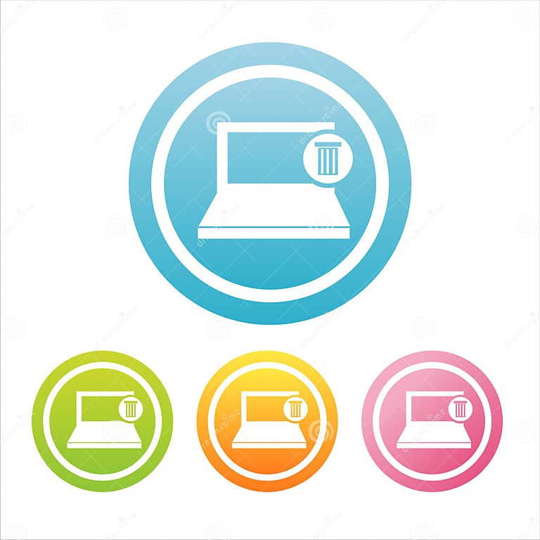 Colorful notebook signs stock vector. Illustration of computer - 17679461
