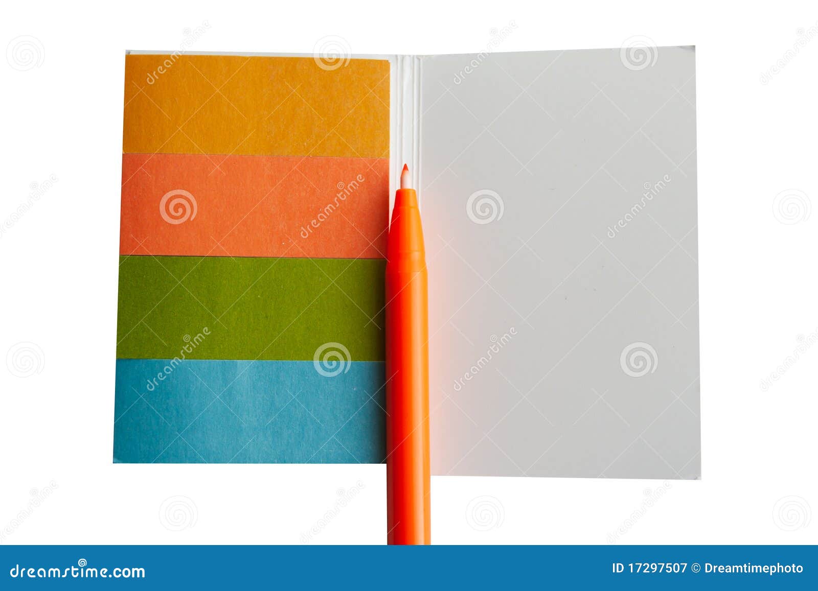 Colorful notepad stock image. Image of blank, size, attached - 17297507