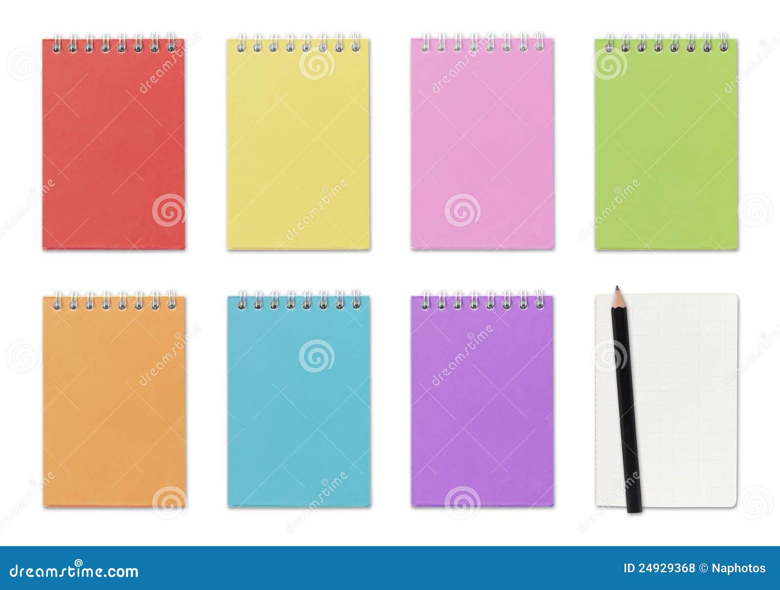 Colorful notepad stock photo. Image of clear, background - 24929368