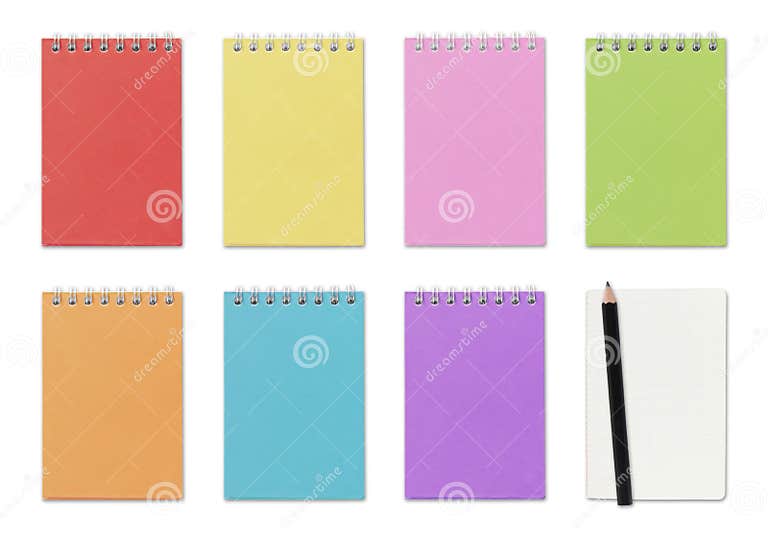 Colorful notepad stock photo. Image of clear, background - 24929368