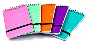 Colorful notepads stock photo. Image of binder, note - 37719622