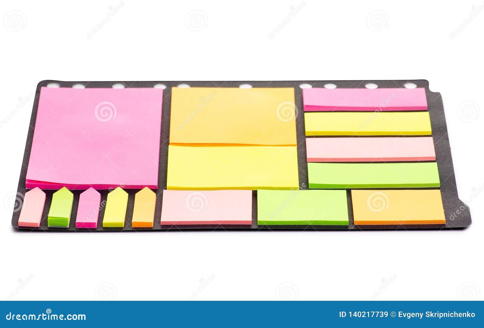 Colorful notes paper stock image. Image of notebook - 140217739