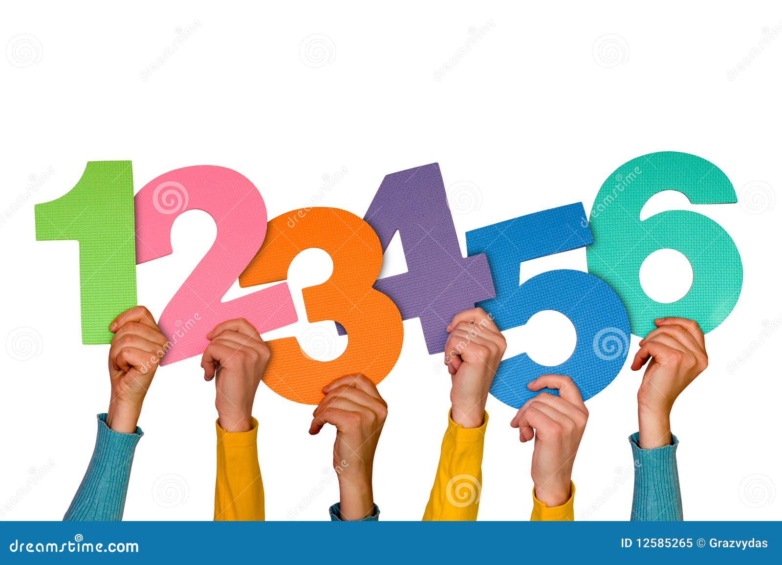 Colorful numbers stock image. Image of decoration, graphic - 12585265