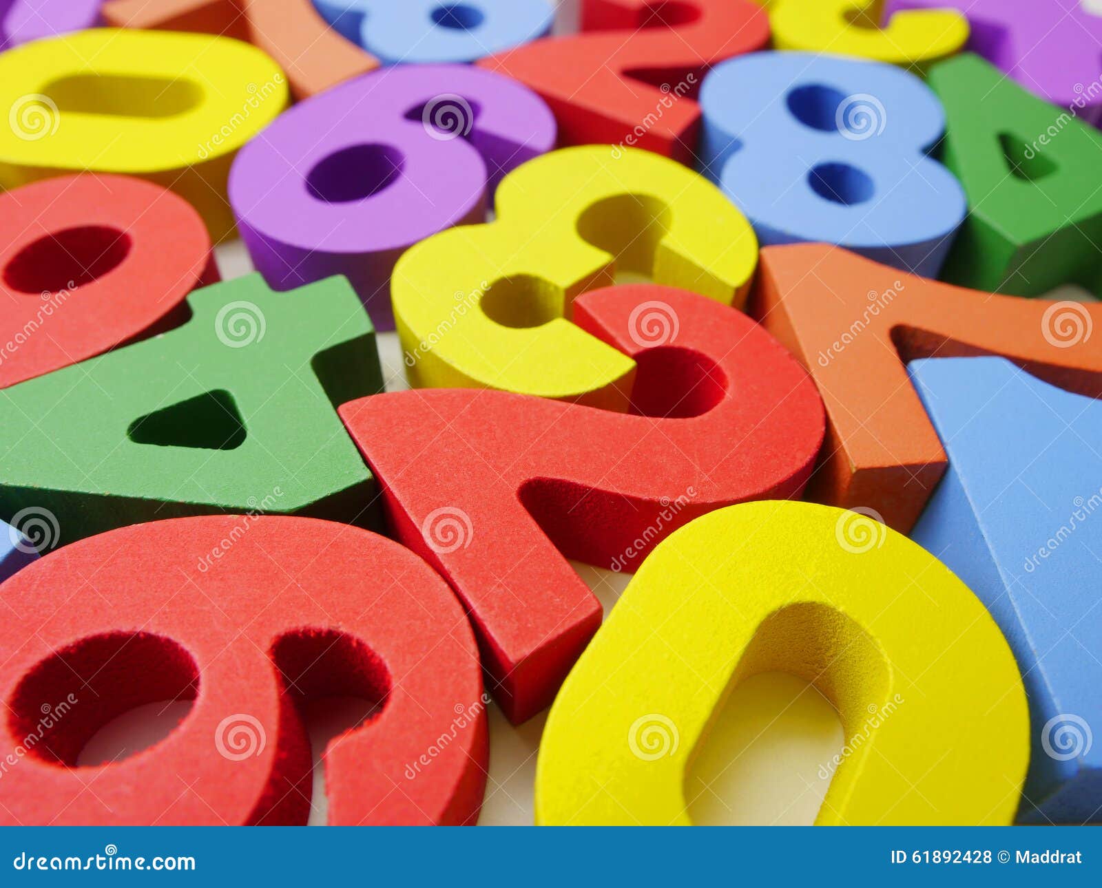 Colorful Numbers Background Stock Photo - Image of childhood ...