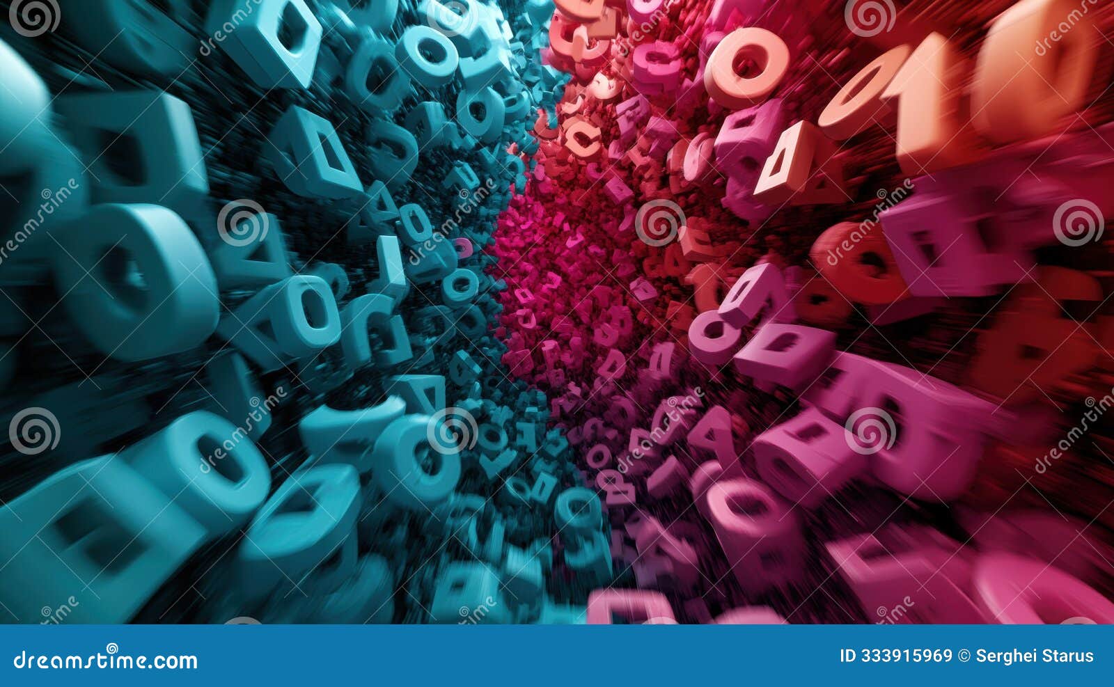 A Colorful Numbers and Letters are Arranged in a Pattern, AI Stock ...