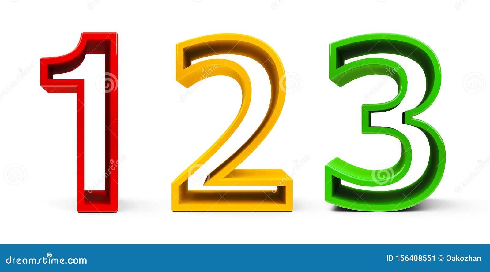 Colorful Numbers 1 2 3 #2 stock illustration. Illustration of ceremony ...